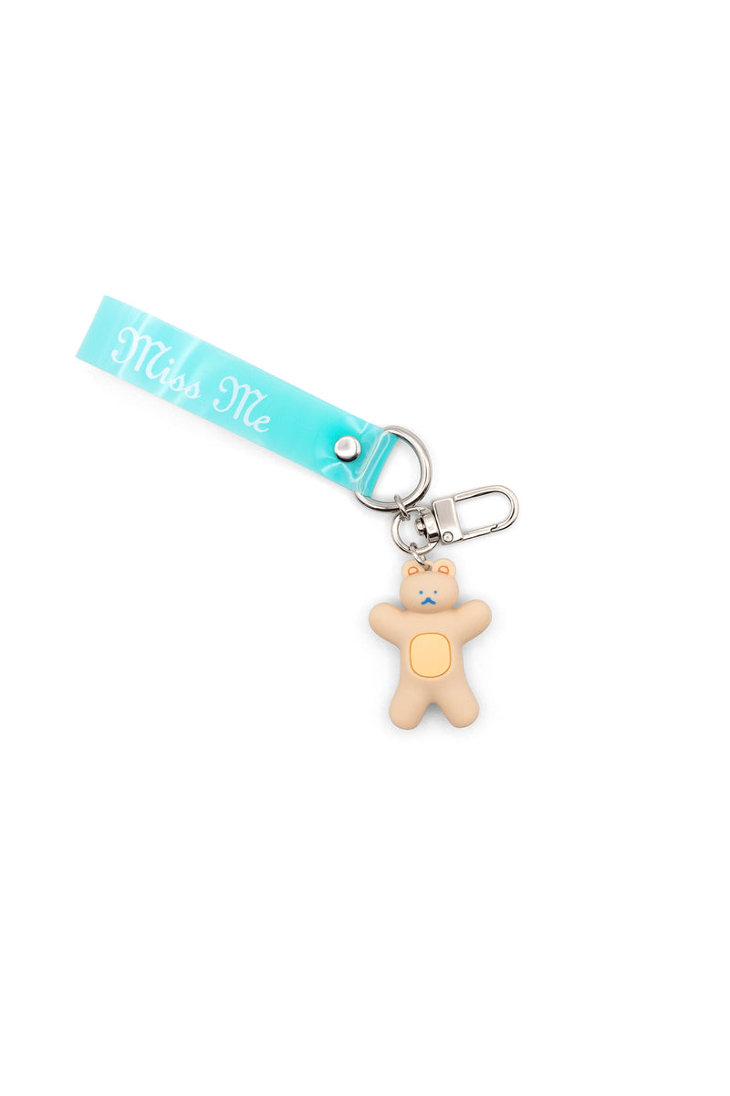 Teddy Tag Keychain | Only $20.00 | Beige | Miss Me