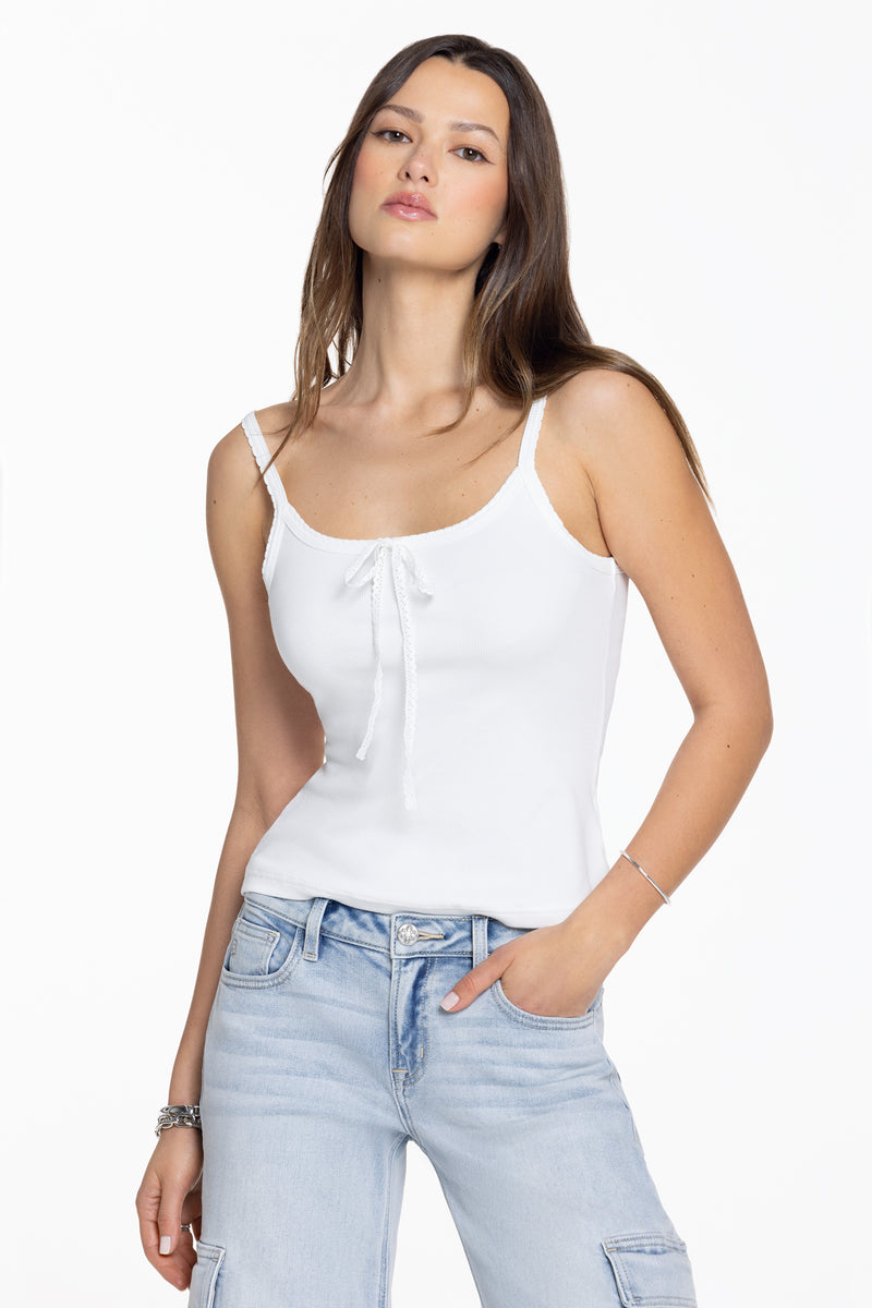 Linnea Tank Top | Only $29.00 | White, Black, Sage Green | Miss Me