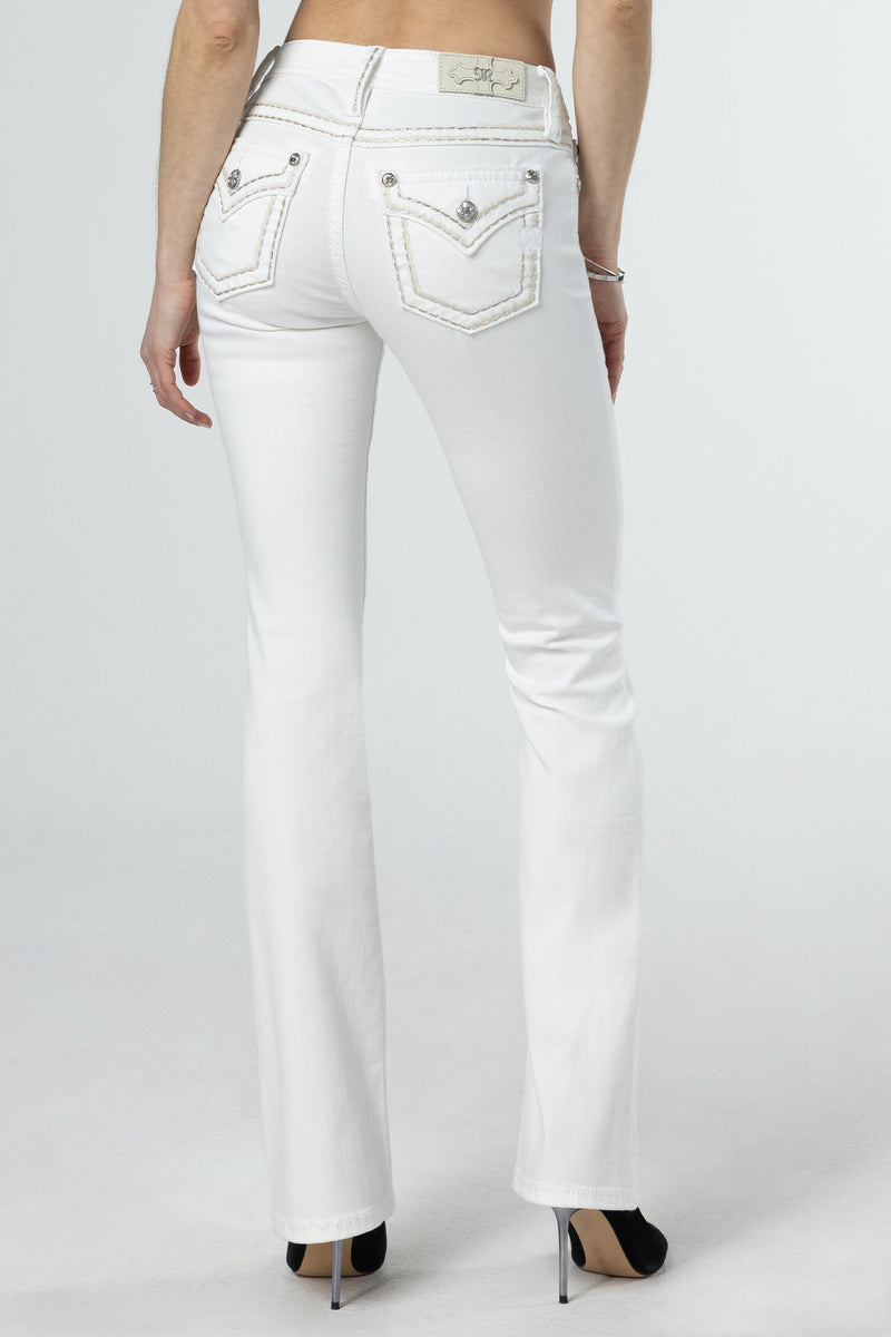 Classic White Bootcut Jeans | Only $87.20 | White | Miss Me