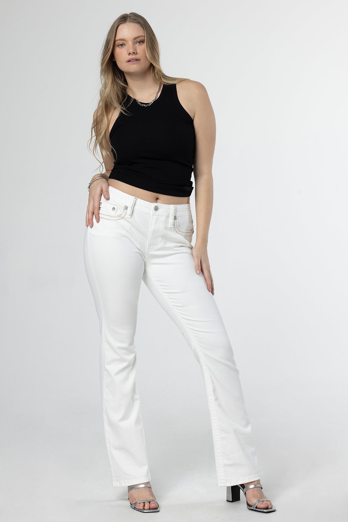 Classic White Bootcut Jeans | Only $87.20 | White | Miss Me