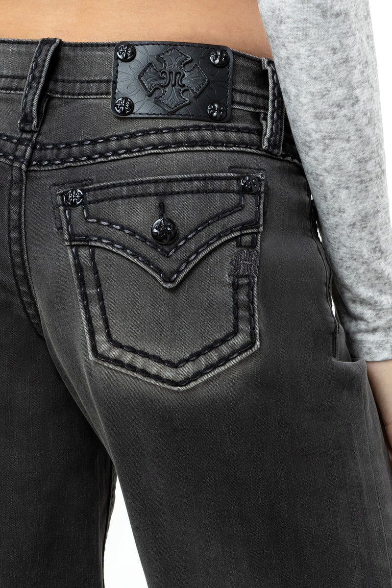 Sevryn Wide Leg Jeans | Only $109.00 | Grey | Miss Me